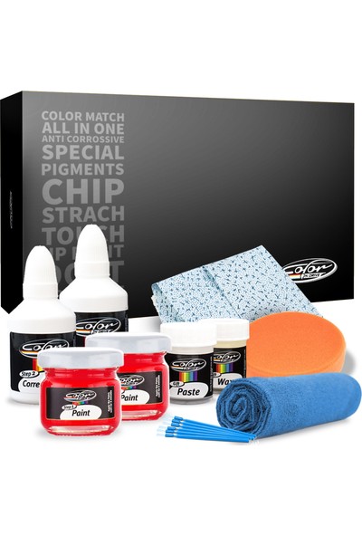 Color N Drive Ford İçin Rötüş Boyası Pq / Brqawha Race Red Taş İzi ve Çizik Giderici Set Basic Color N Drive Ford İçin Rötüş Boyası Pq / Brqawha Race Red Taş İzi ve Çizik Giderici Set Basic