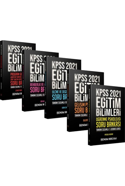 Benim Hocam Yayınları 2021 KPSS Eğitim Bilimleri Soru Bankası Seti - 5 Kitap Benim Hocam Yayınları 2021 KPSS Eğitim Bilimleri Soru Bankası Seti - 5 Kitap