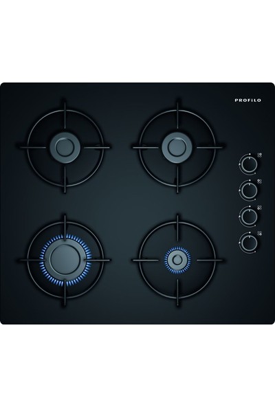 Profilo OO36P6O10D Siyah Cam Ankastre Ocak