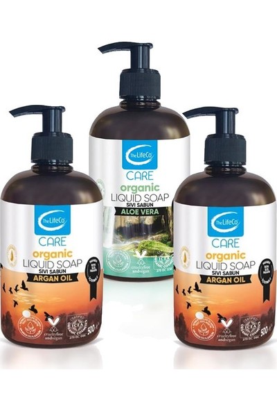 TheLifeCo Organik Sıvı Sabun 3 x 500 ml