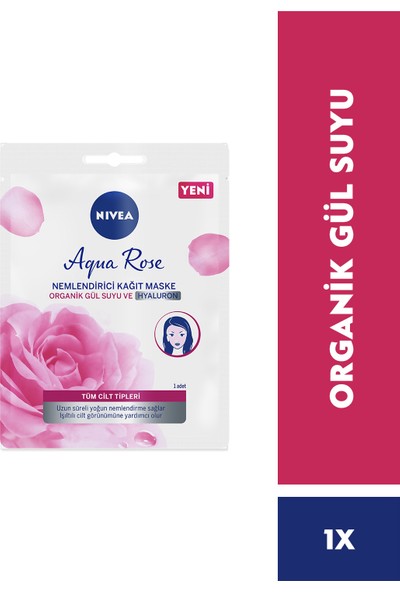 Nivea Aqua Rose Nemlendirici Kağıt Maske