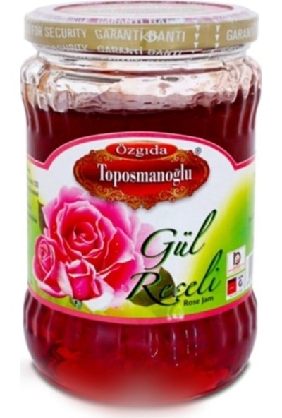 Toposmanoğlu Gül Reçeli Cam Kavanoz 700 gr