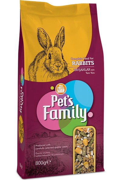 Pets Family Tavşan Yemi 800 gr