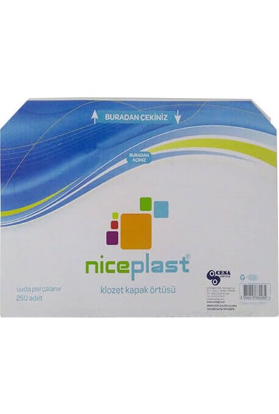 Niceplast Klozet Kapak Örtüsü 250'li Niceplast Klozet Kapak Örtüsü 250'li
