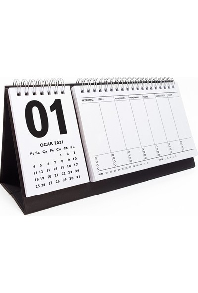 Bi'aldım Haftalık Planlayıcı Masa Takvimi