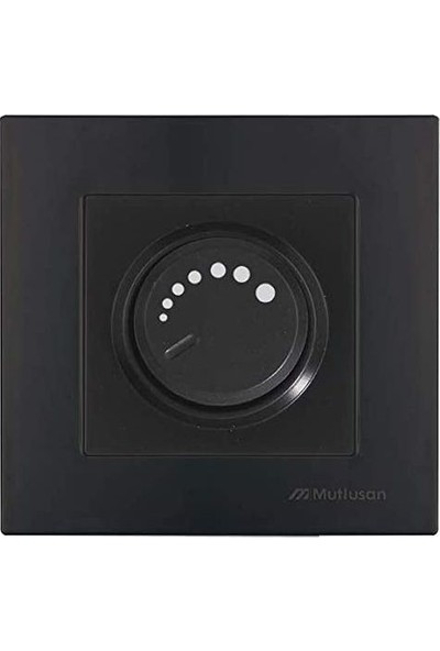 Mutlusan Rita Serisi Işıklı Dimmer Anahtar 600 W Siyah Mutlusan Rita Serisi Işıklı Dimmer Anahtar 600 W Siyah