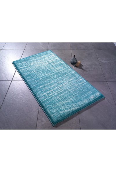 Confetti Stream 50X57 Turkuaz Banyo Halısı