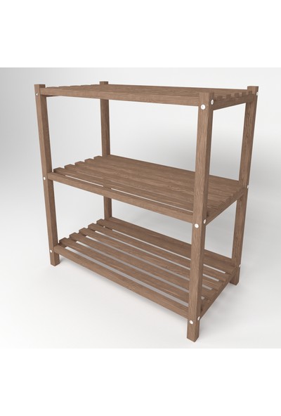 Gudy Wood Ahşap 3 Raflı Ayakkabılık Ceviz Gudy Wood Ahşap 3 Raflı Ayakkabılık Ceviz
