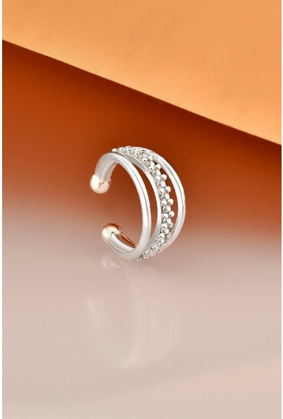 Jelux Silver Zirkon Taşlı Taç Model Kıkırdak Gümüş Küpe Jelux Silver Zirkon Taşlı Taç Model Kıkırdak Gümüş Küpe