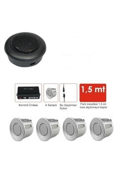 Kgn Park Sensörü Ses İkazlı Gri 22 mm