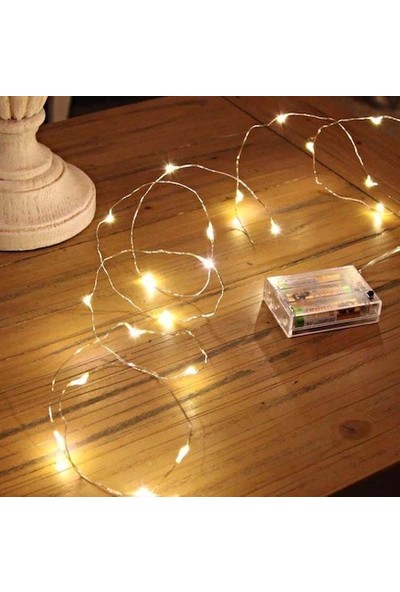 Alayımbari 10 m Peri Led Gün Işığı Pilli