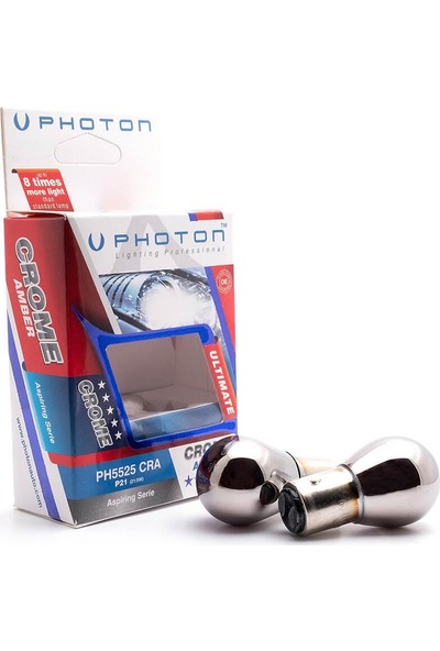 Photon P21/5W Chrome 12V 1016 N.amber Photon P21/5W Chrome 12V 1016 N.amber