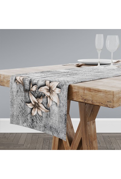 Madame Mila Zemin Efektli Çiçek Desenli