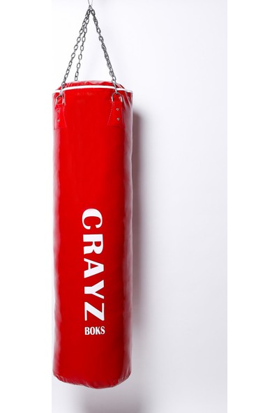 Crayz 120X35 Kırmızı Kum Torbası Zincirli (Askı Aparatı ) Crayz