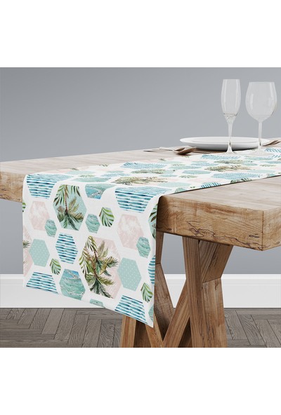 Madame Mila Bal Peteği Tropik Desenli