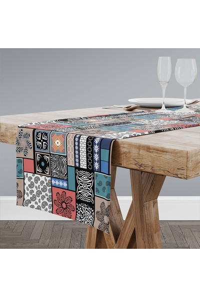 Madame Mila Patchwork Etnik Desenli