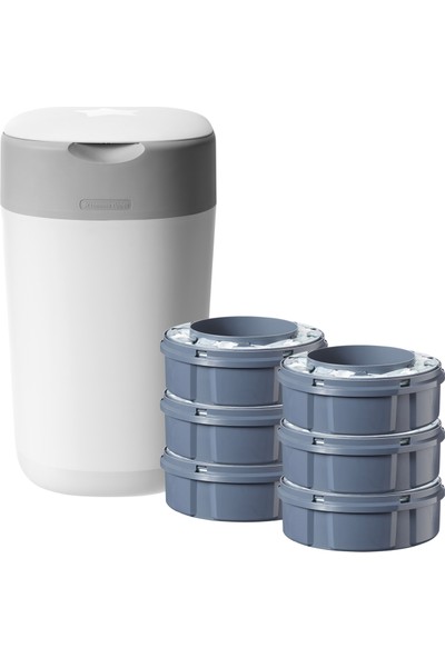 Tommee Tippee Twist&click Bebek Bezi Çöp Kovası Sistemi + 6'lı Kartuş Çöp Poşeti