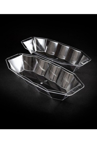 Kristal Plastik Salata Kasesi Kabı 10 Adet Kapaklı Kristal Plastik Salata Kasesi Kabı 10 Adet Kapaklı