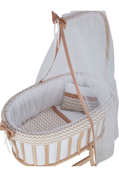 Babycom Sepet Uyku Seti - Zikzak Desenli