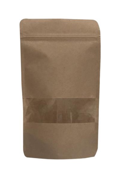 1001 Ambalaj Doypack Geniş Pencereli Kraft Kilitli 16 x 27 cm 100 Adet 1001 Ambalaj Doypack Geniş Pencereli Kraft Kilitli 16 x 27 cm 100 Adet