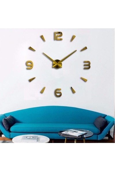 Otantik Dekoratif 3D Duvar Saati