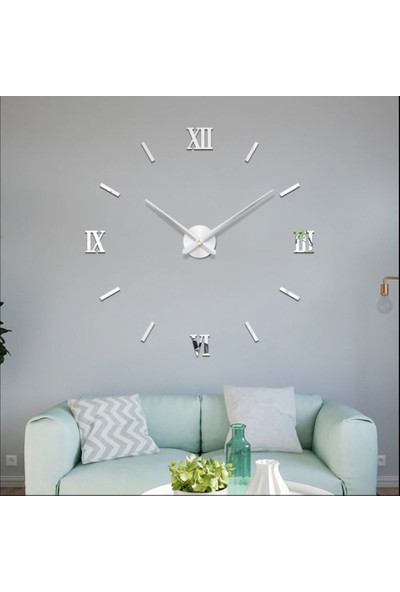 Otantik 3D Duvar Saati Pleksi