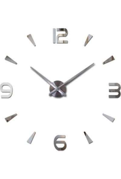 Otantik 3D Dekoratif Büyük Boy Duvar Saati