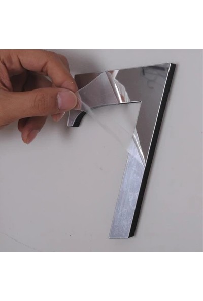 Otantik Pleksi Ayna 3D Dekoratif Duvar Saati