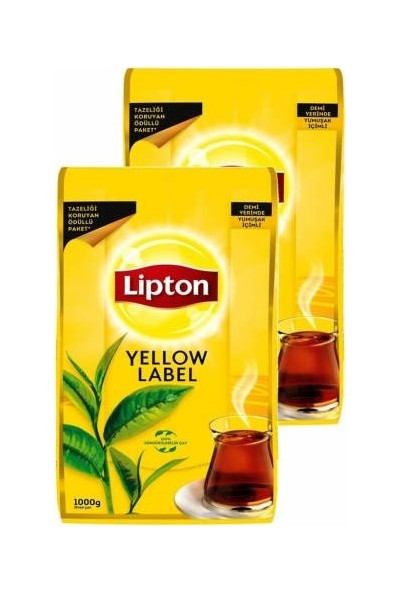 Lipton Yellow Label Dökme Çay 1000 gr x 2 Lipton Yellow Label Dökme Çay 1000 gr x 2