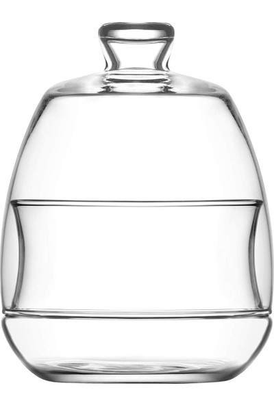 Lav Çilek Tekli Cam Kapaklı Şekerlik