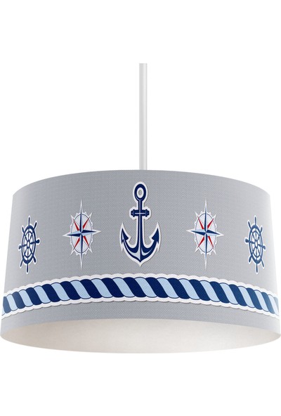 Mekta Home çapa ve pusula desenli avize Mekta Home çapa ve pusula desenli avize