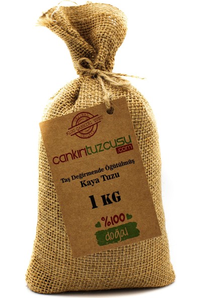 Çankırı Tuzcusu Taş Değirmende Öğütülmüş 1 kg Kaya Tuzu Çankırı Tuzcusu Taş Değirmende Öğütülmüş 1 kg Kaya Tuzu