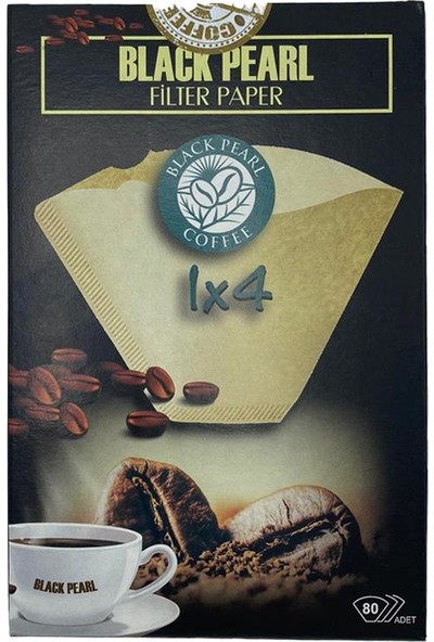Black Pearl 1x4 Kahve Filtre Kağıdı 80 Li