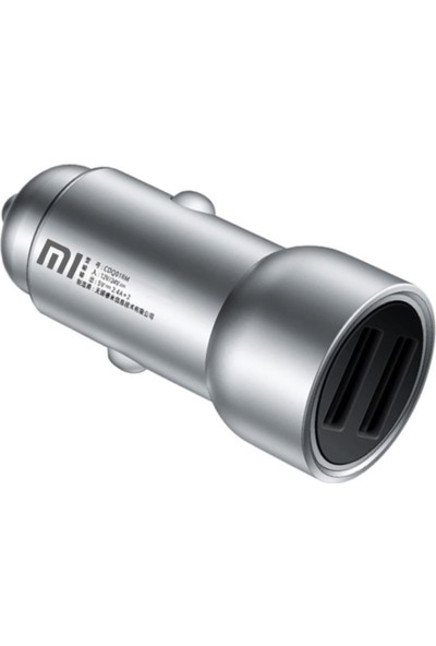 Xiaomi Çift USB Araç Şarj Cihazı Gri 2.4 A