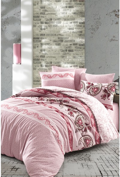 Eva Çift Kişilik Nevresim Takımı Terra Pembe