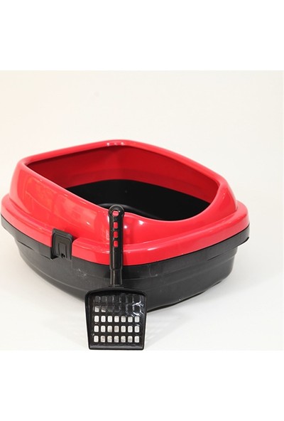 Pet Style Comfort Kırmızı Açık Kedi Tuvaleti 49.5 x 40 x 22 cm Pet Style Comfort Kırmızı Açık Kedi Tuvaleti 49.5 x 40 x 22 cm
