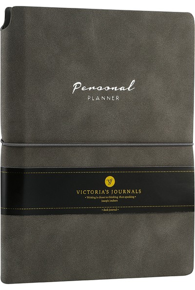 Victoria's Journals Kuka Noktalı Defter Siyah