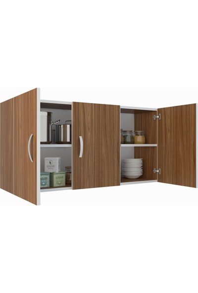 Kenzlife hazır mutfak dirca22 cvz 060x120x22 mutfak dolabı kapaklı raflı