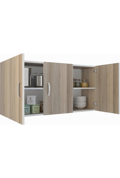 Kenzlife hazır mutfak dirca22 crd 060x120x22 mutfak dolabı kapaklı raflı