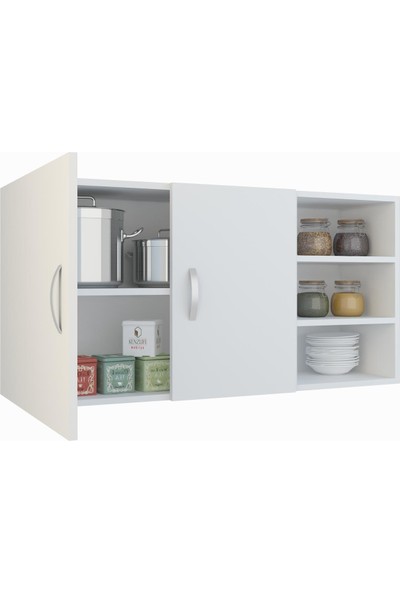 Kenzlife hazır mutfak fulvus22 byz 060x120x22 mutfak dolabı kapaklı raflı