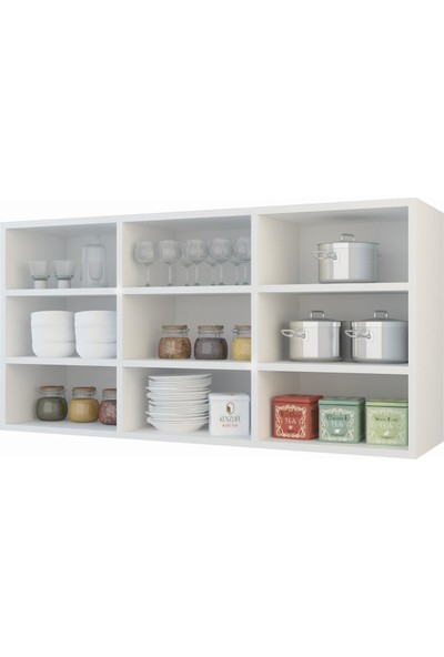 Kenzlife hazır mutfak hortus32 byz 060x120x32 mutfak banyo dolabı raflı