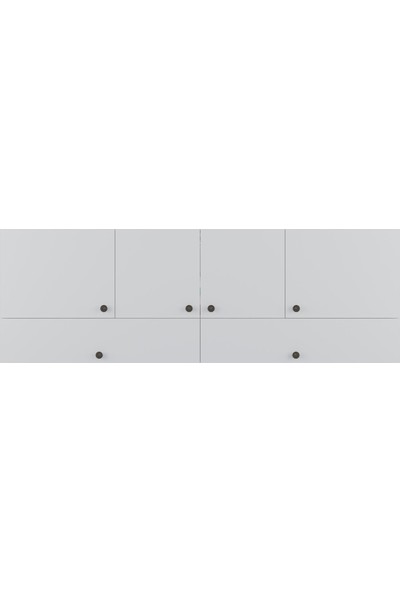 Kenzlife hazır mutfak perenna byz 060x180x32 mutfak dolabı kapaklı raflı