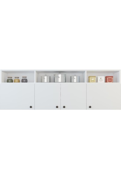 Kenzlife hazır mutfak pirmin byz 060x180x32 mutfak dolabı kapaklı raflı