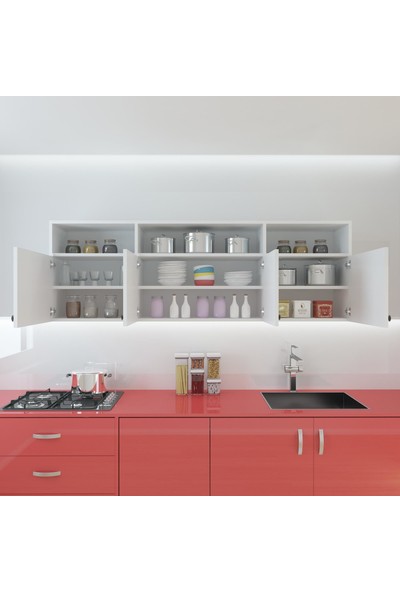 Kenzlife hazır mutfak justo byz 060x15x2 mutfak dolabı kapaklı raflı