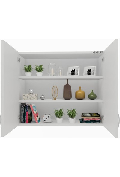 Kenzlife mutfak dolabı idil 060.090.32 byz 2 raflı kapaklı
