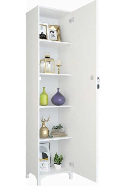 Kenzlife mutfak dolabı zehra 168x030x032 byz kilitli ayaklı