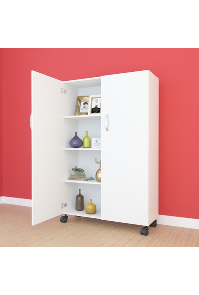 Kenzlife mutfak dolabı rabia 148x070x032 byz kapaklı tekerlekli