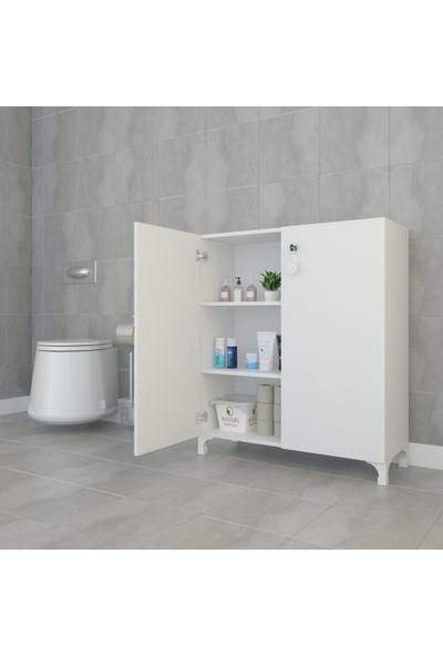 Kenzlife mutfak dolabı çilem 088x090x032 byz kilitli ayaklı