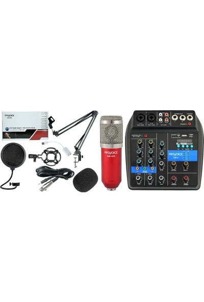 Provoice Audio BM-800 Full Studyo Bronz Ses Kayıt Seti KIRMIZI Provoice Audio BM-800 Full Studyo Bronz Ses Kayıt Seti KIRMIZI