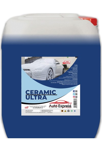 Auto Express Türkiye Seramik Oto Yıkama Şampuanı 1-600 Konsantre 20 KG